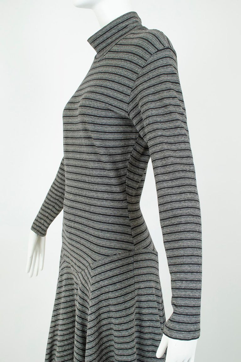 Betsey Johnson Punk Label Gray Jersey Mock-Neck Princess Midi Dress – M ...