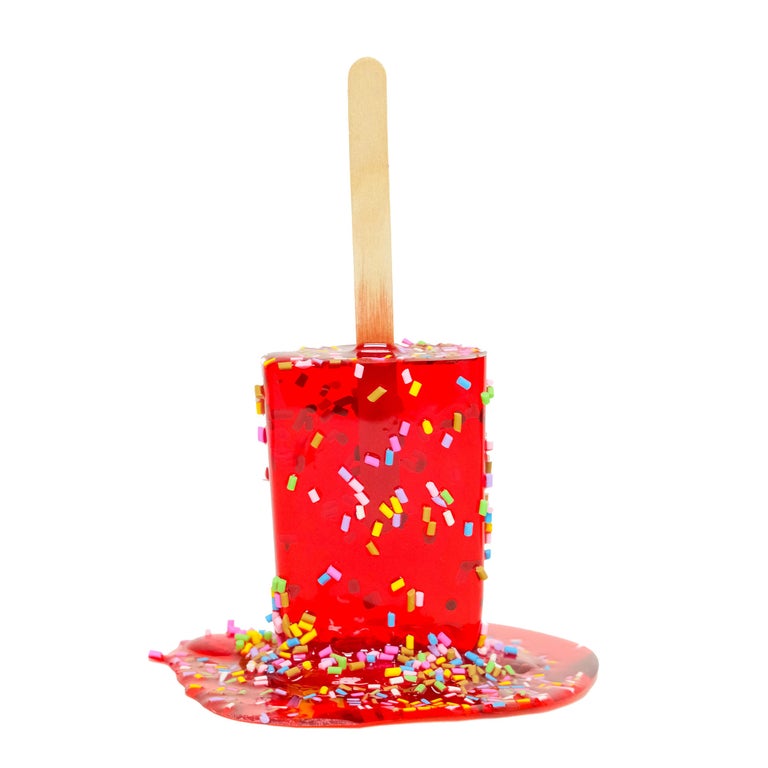 Betsy Enzensberger - "Ruby Sprinkle Pop 1" - Resin Popsicle Sculpture ...