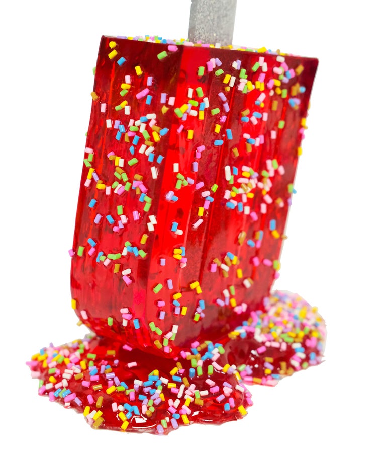 Betsy Enzensberger - "Ruby Sprinkle Pop " - Resin Popsicle Sculpture ...
