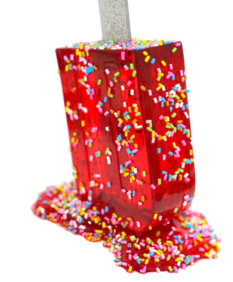 Betsy Enzensberger - "Ruby Sprinkle Pop " - Resin Popsicle Sculpture ...