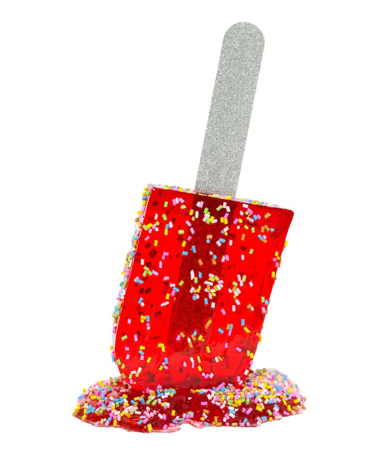 Betsy Enzensberger - "Ruby Sprinkle Pop " - Resin Popsicle Sculpture ...