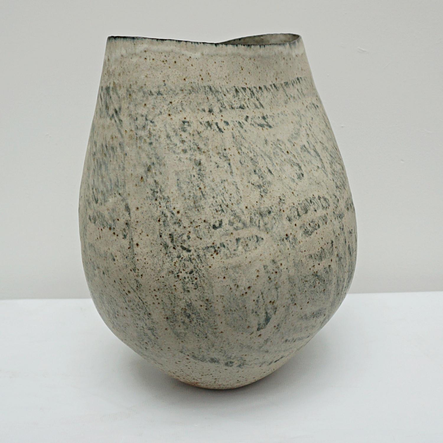 Betty Blandino Coiled Stoneware Pot Circa 1980 For Sale at 1stDibs