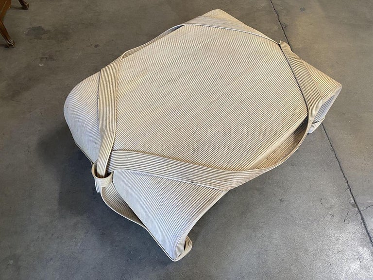 Betty Cobonpue Organic Modern Ribbon Stick Reed Rattan Cocktail Table ...