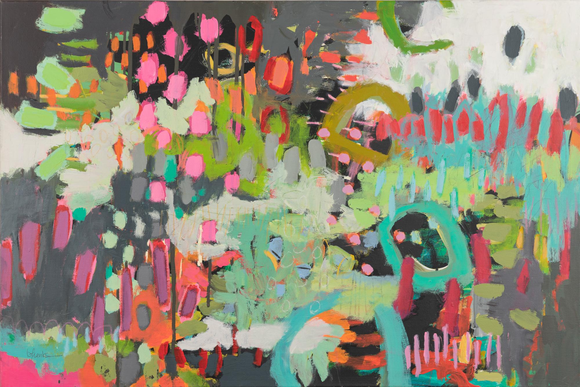 Betty Franks - Morning Mist- a fun and refreshing bright abstract ...