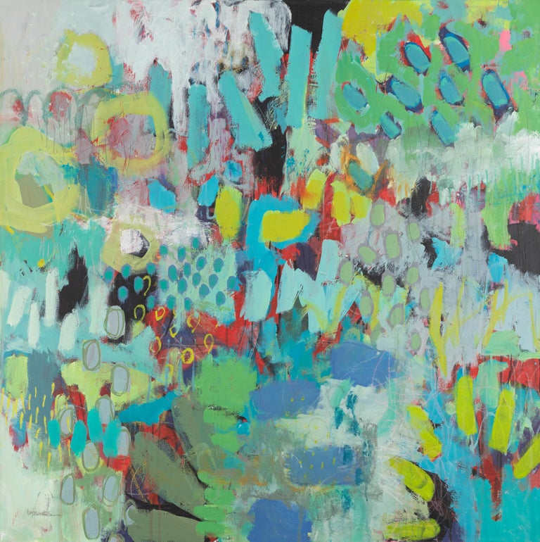 Betty Franks - City of Violets - a fun and refreshing bright abstract ...