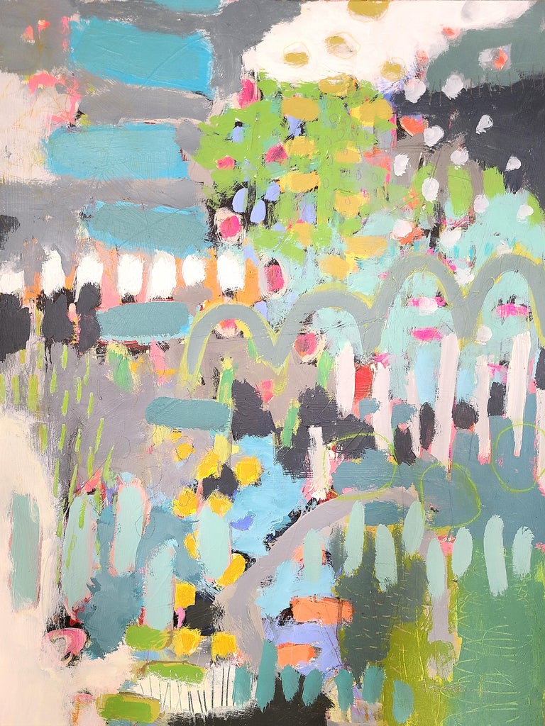 Betty Franks - "The Good Life"- Colorful, Abstract Acrylic Painting on ...