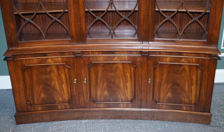 Bevan Funnell Curved Astral Glazed Bookcase Display Cabinet For Sale at ...