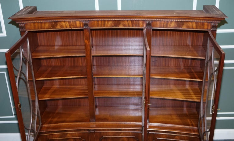 Bevan Funnell Curved Astral Glazed Bookcase Display Cabinet For Sale at ...