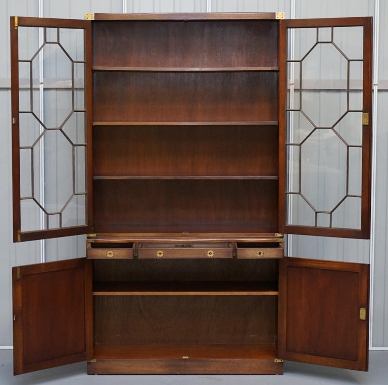 Bevan Funnell Military Campaign Astral Glazed Library Bookcase Drinks ...