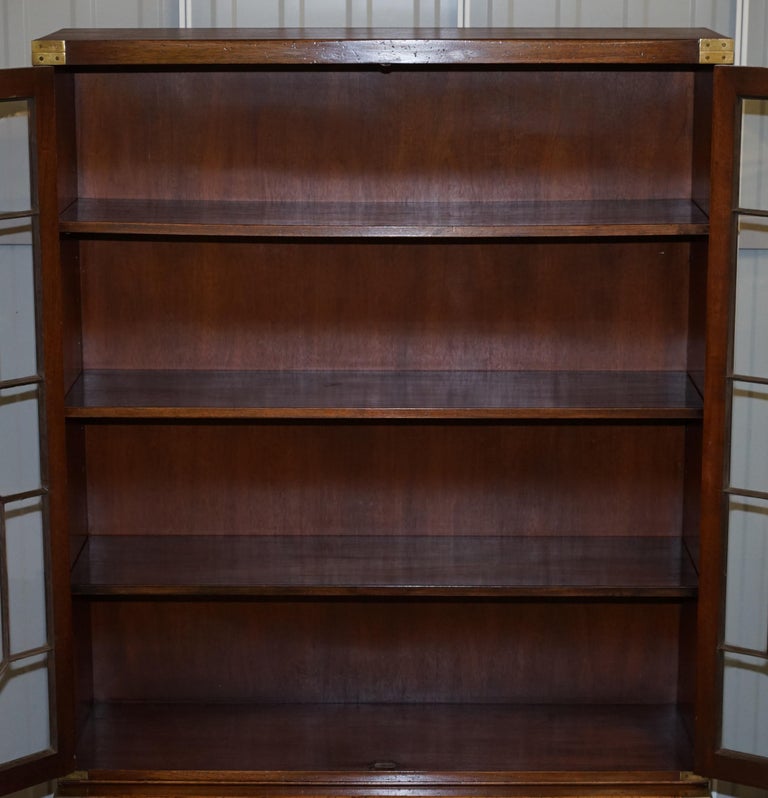 Bevan Funnell Military Campaign Astral Glazed Library Bookcase Drinks ...