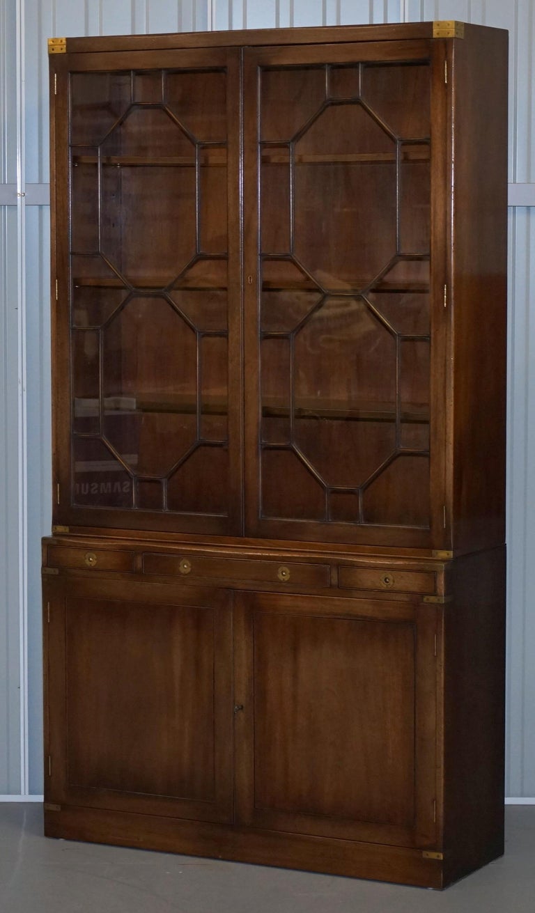 Bevan Funnell Military Campaign Astral Glazed Library Bookcase Drinks ...