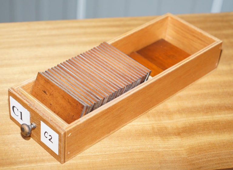 Bevan Funnell Wood Sample Cabinet 100s of Timber Samples Burr Yew ...