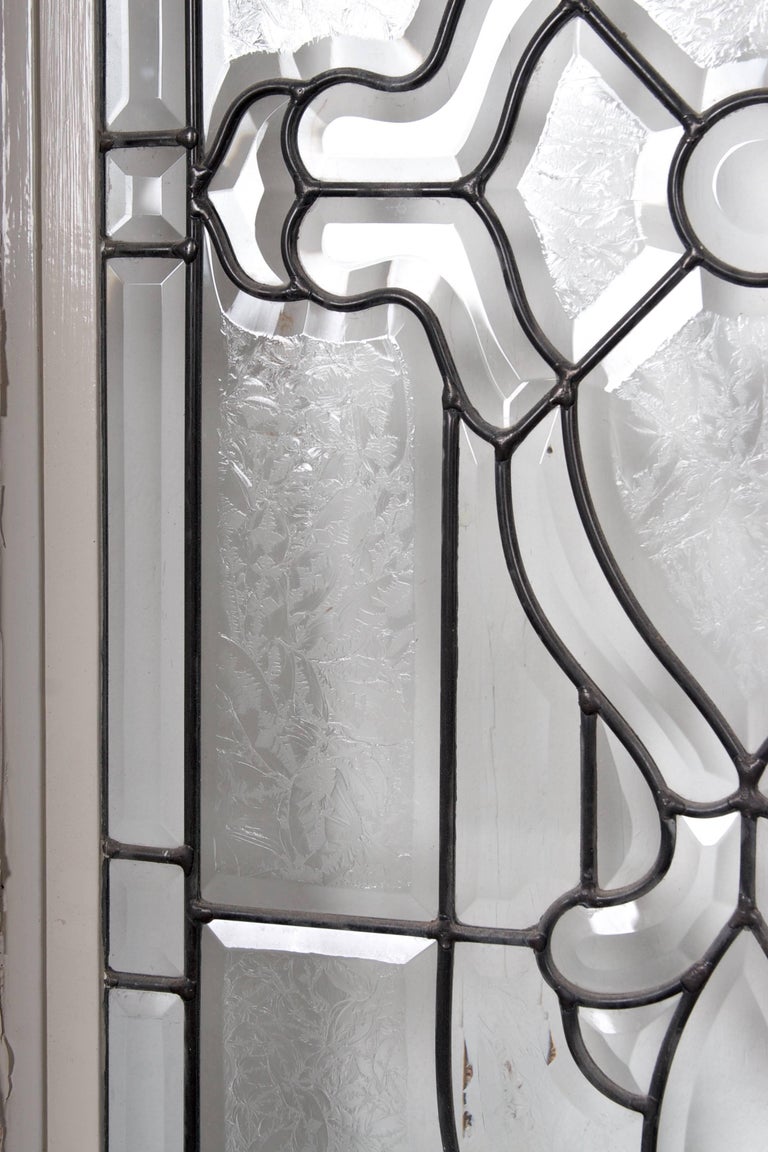 Beveled Leaded Glass Window, circa 1910, 1 Window at 1stdibs