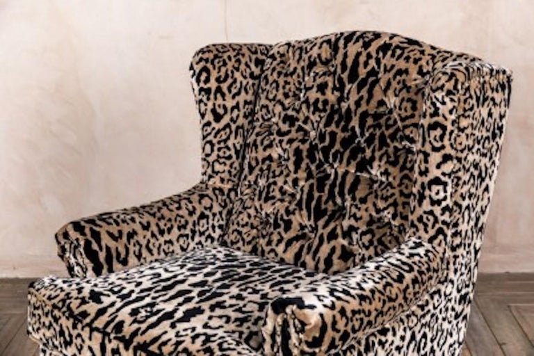 Beverley Leopard Print Armchair, 20th Century For Sale at 1stDibs