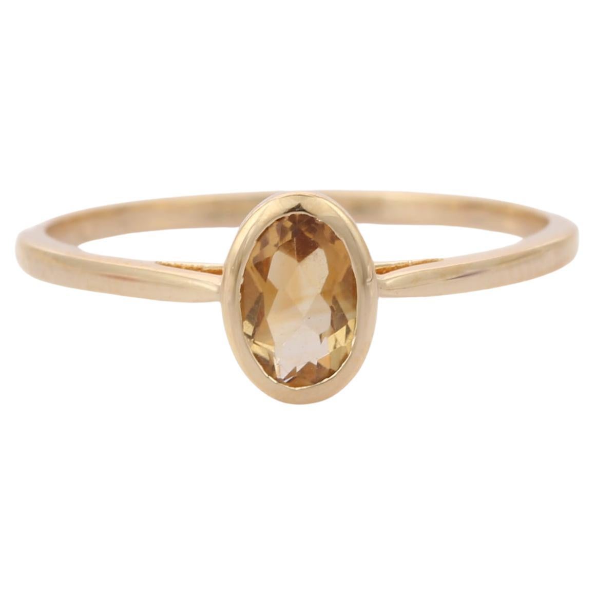 Customizable Oval Peridot Gemstone Ring Set in 14k Solid Yellow Gold ...