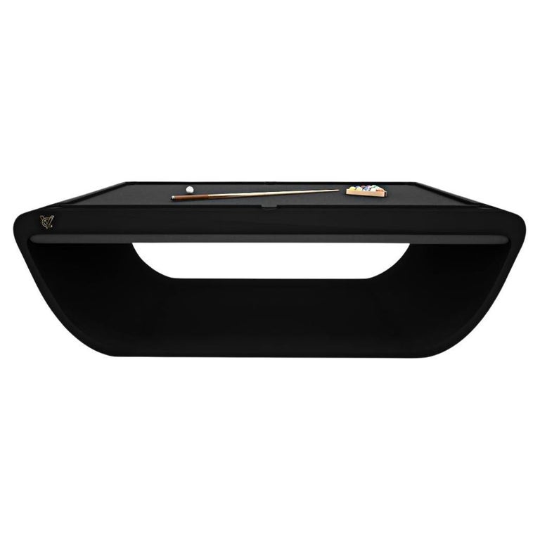 Modern Luxury Pool Table White Crystal Slate Moonshot Design, The Bezos ...