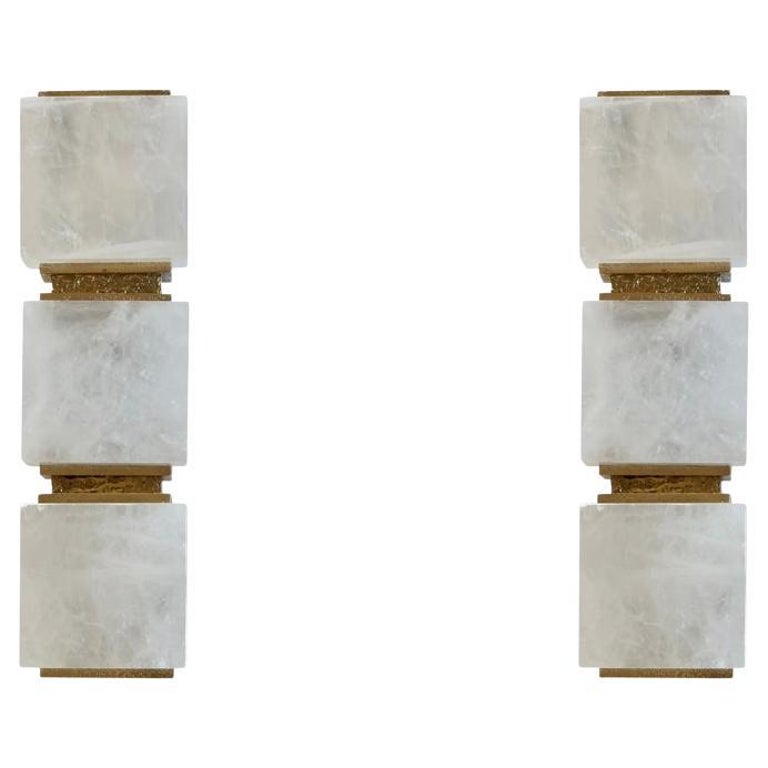 BFB17 Rock Crystal Sconces For Sale at 1stDibs