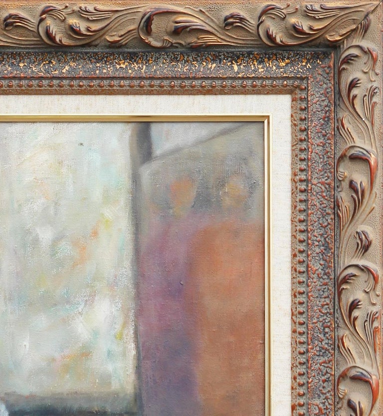 B.H. Pack - Naturalistic Portrait Painting of a Female Artist Sitting ...