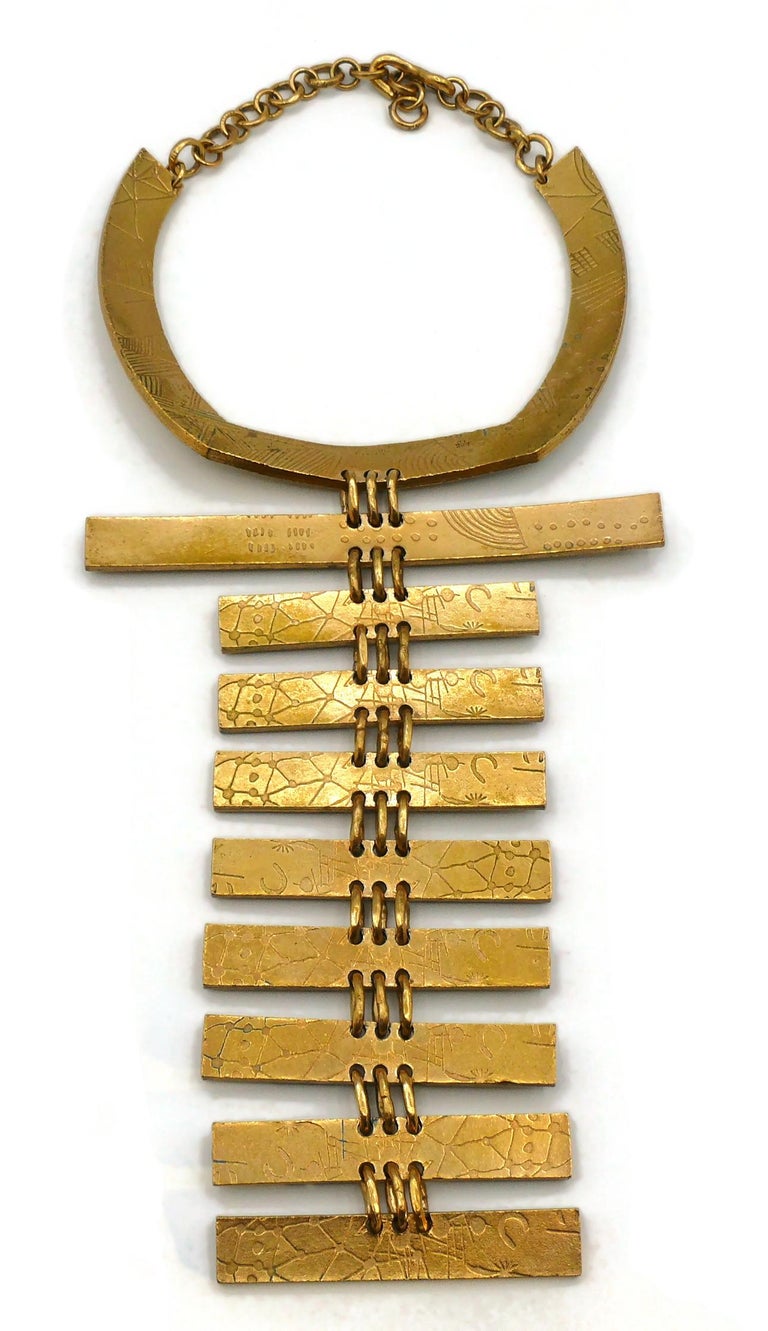 BICHE DE BERE Collier en plâtre graffiti en édition limitée vintage et ...