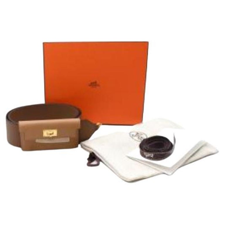 Hermes Bicolour Swift Leather Kelly Bag Strap For Sale at 1stDibs