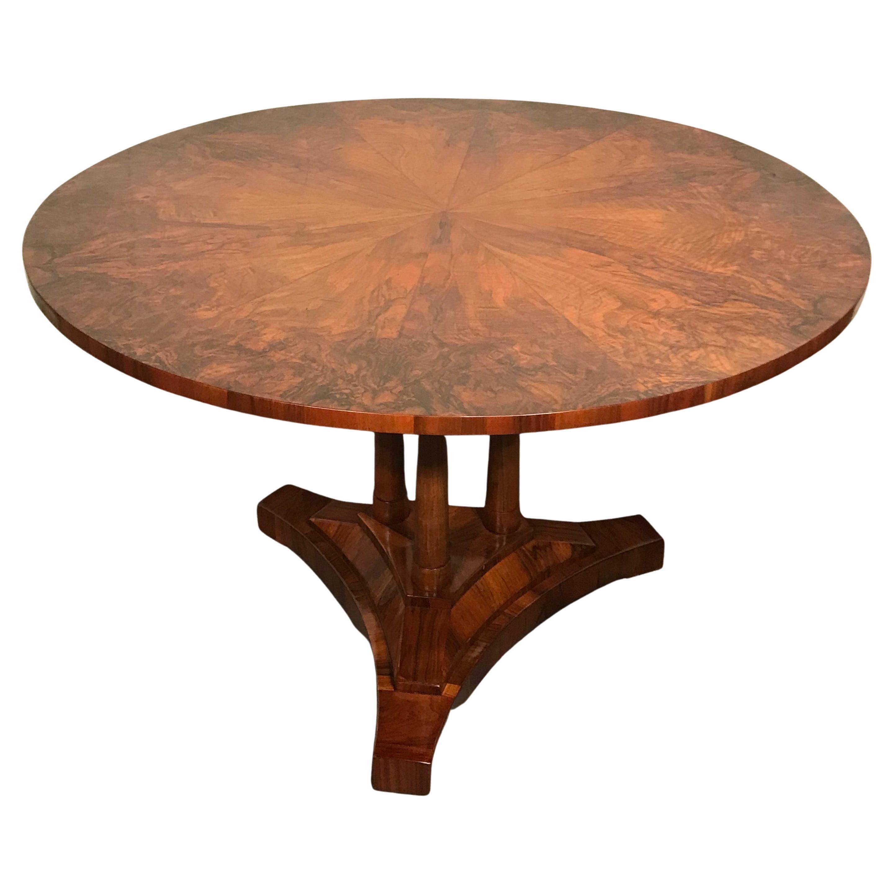Uncommonly Designed Biedermeier Center Table For Sale at 1stDibs