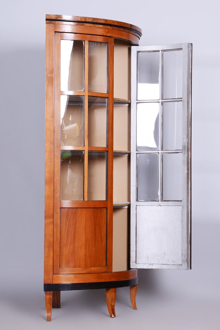 Biedermeier Cherry-Tree Corner Display Cabinet, Original, Czechia ...