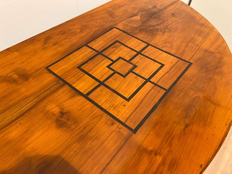 Biedermeier Demi Lune table, Cherry Wood, South Germany circa 1820 For ...