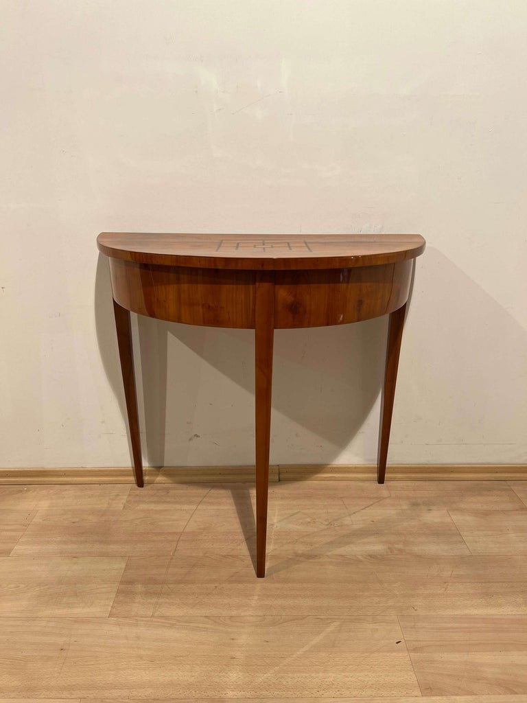 Biedermeier Demi Lune table, Cherry Wood, South Germany circa 1820 For ...