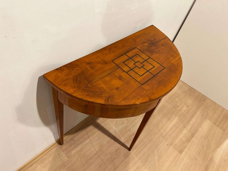 Biedermeier Demi Lune table, Cherry Wood, South Germany circa 1820 For ...