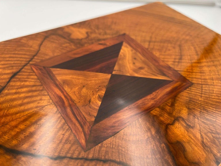 Biedermeier Jewelry Box, Walnut Veneer, Inlays, South Germany circa ...