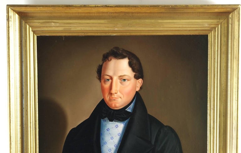 Biedermeier Portrait of a Gentleman, circa 1820 at 1stDibs