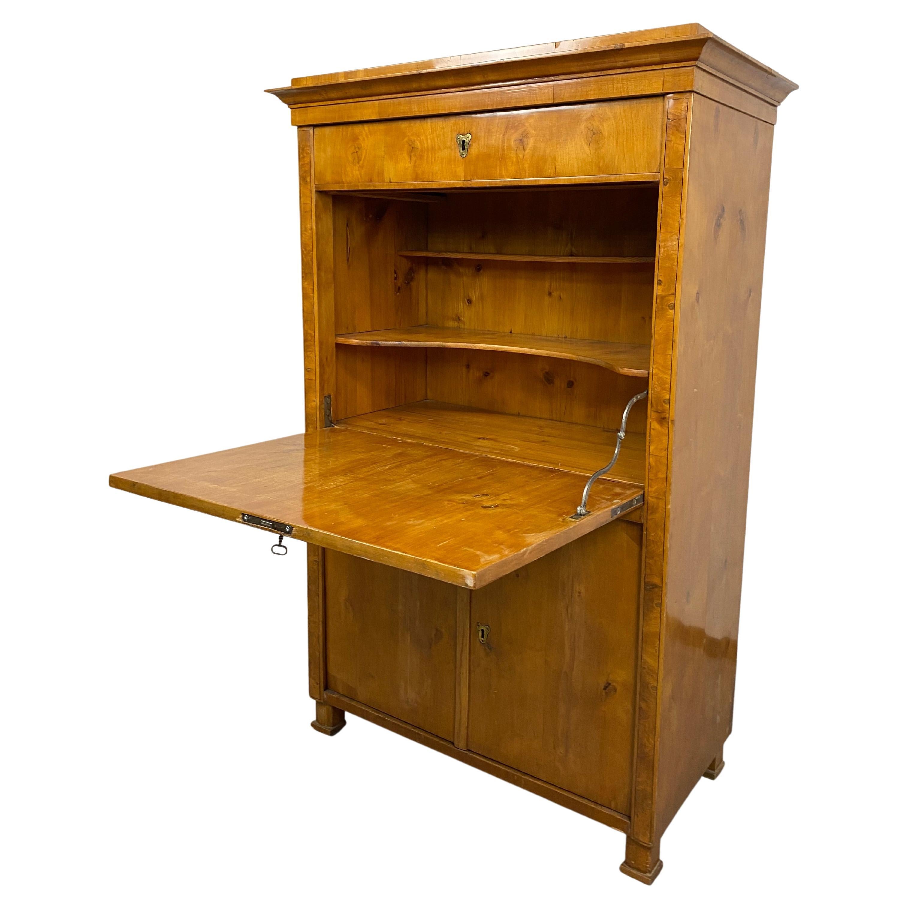 Biedermeier Mahogany Secretary Desk, circa 1860, after Renovation For ...