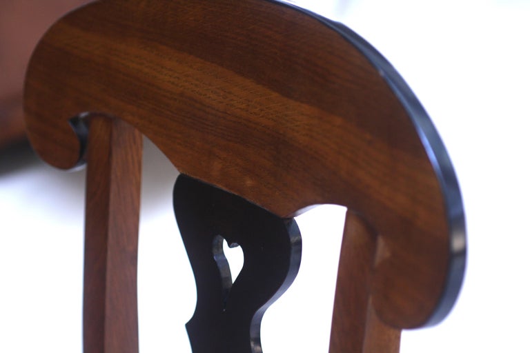 Biedermeier Shovel Chair, Ashwood, Ebonized Back Decor, Germany, circa ...