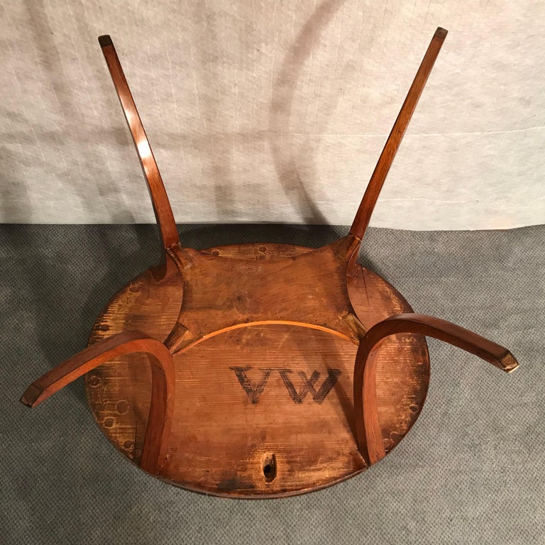 Biedermeier Side Table, South Germany 1820, Walnut Veneer For Sale at ...
