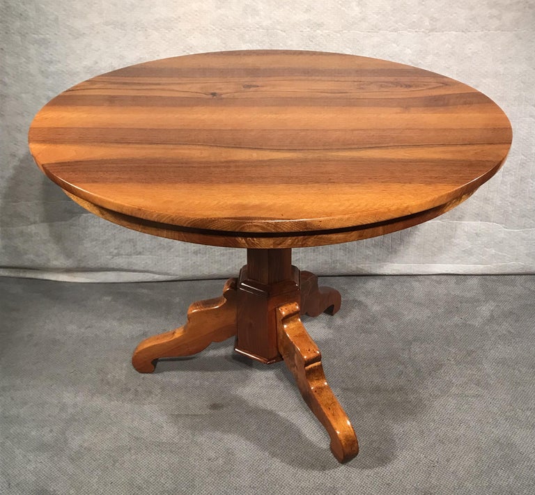 Biedermeier Table, 1830, Walnut For Sale at 1stDibs