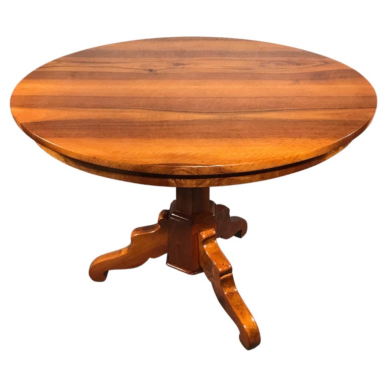 Biedermeier Table, 1830, Walnut For Sale at 1stDibs