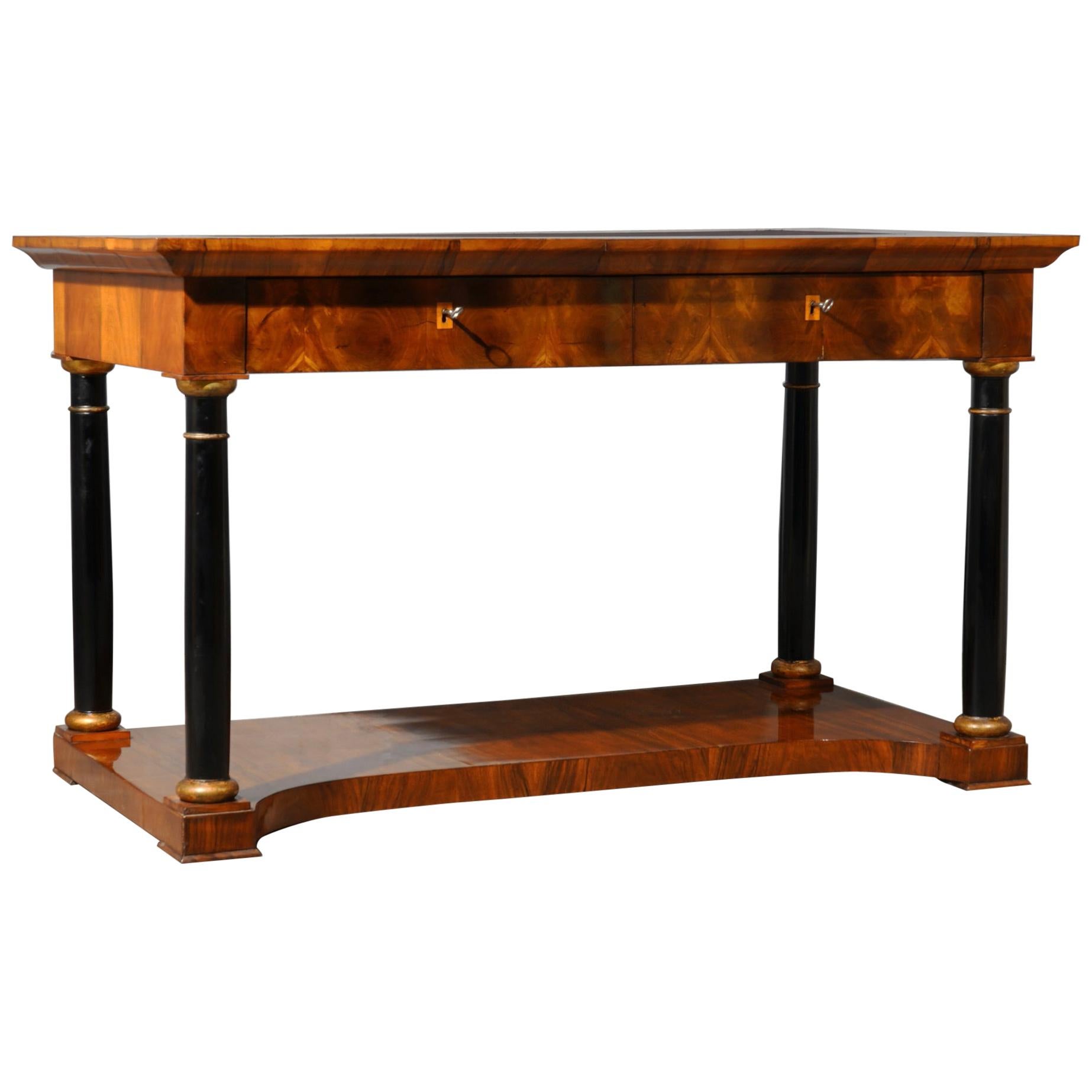 Two Piece Biedermeier Desk at 1stDibs