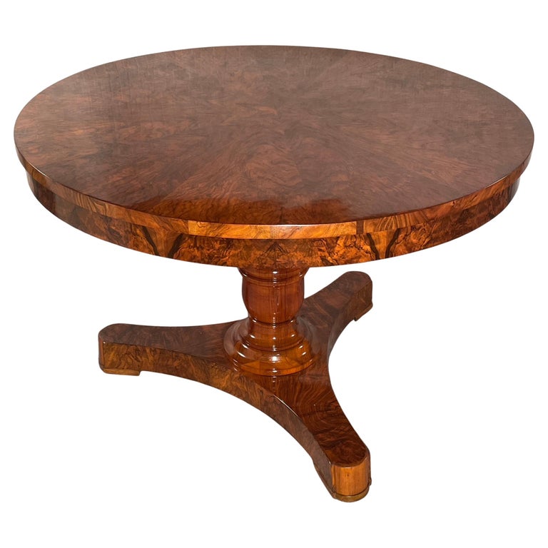 Biedermeier Walnut Table, 1820 For Sale at 1stDibs
