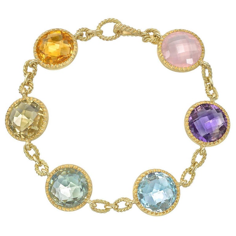 Classic H. Stern Color Gemstone Line Bracelet For Sale at 1stdibs