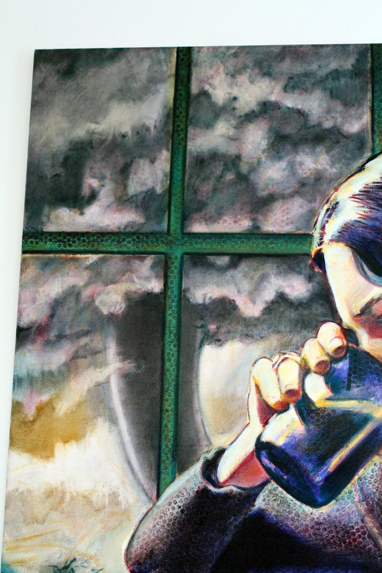 Biff Elrod (American 1946 -) 183 x 138 cm Oil in Canvas "Turbulent ...