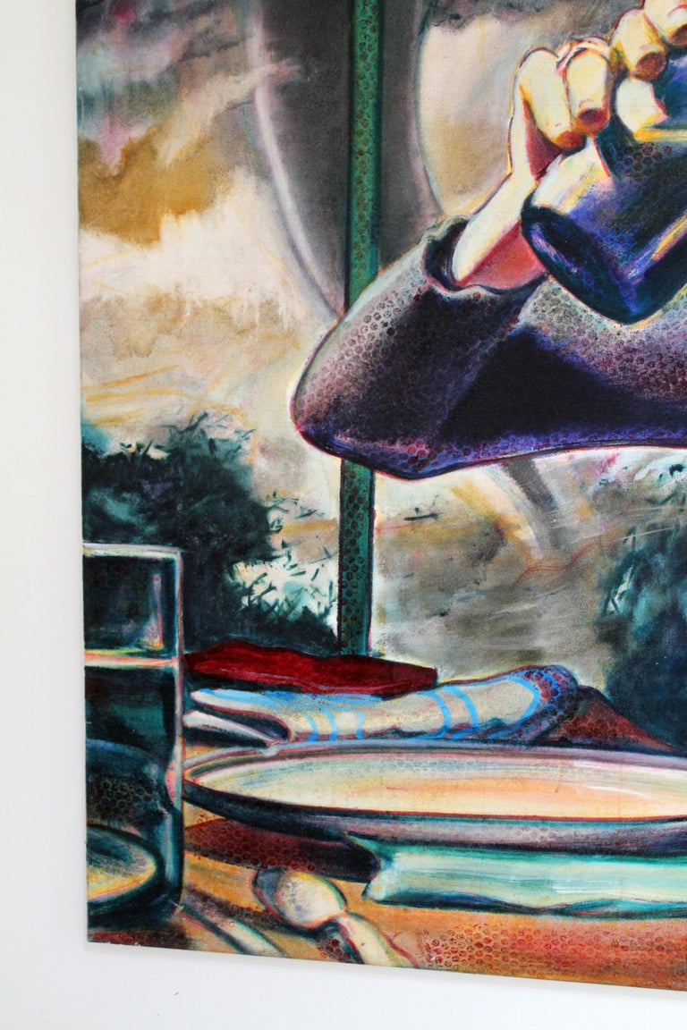 Biff Elrod (American 1946 -) 183 x 138 cm Oil in Canvas "Turbulent ...