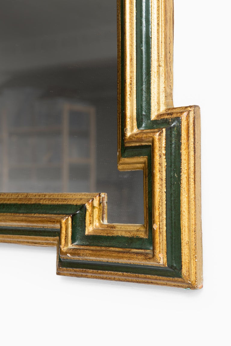 Big and Decorative Mirror Produced in Sweden For Sale at 1stDibs
