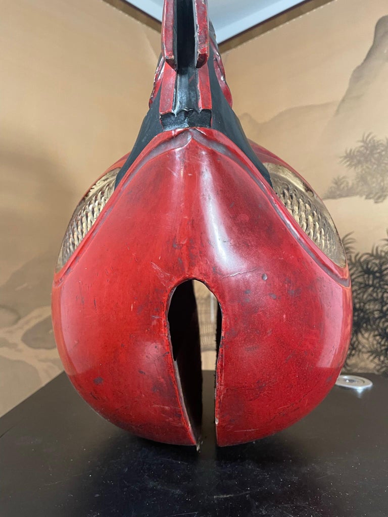 Big Antique Japanese Zen Temple Chanting Drum Genuine Hand Carved ...