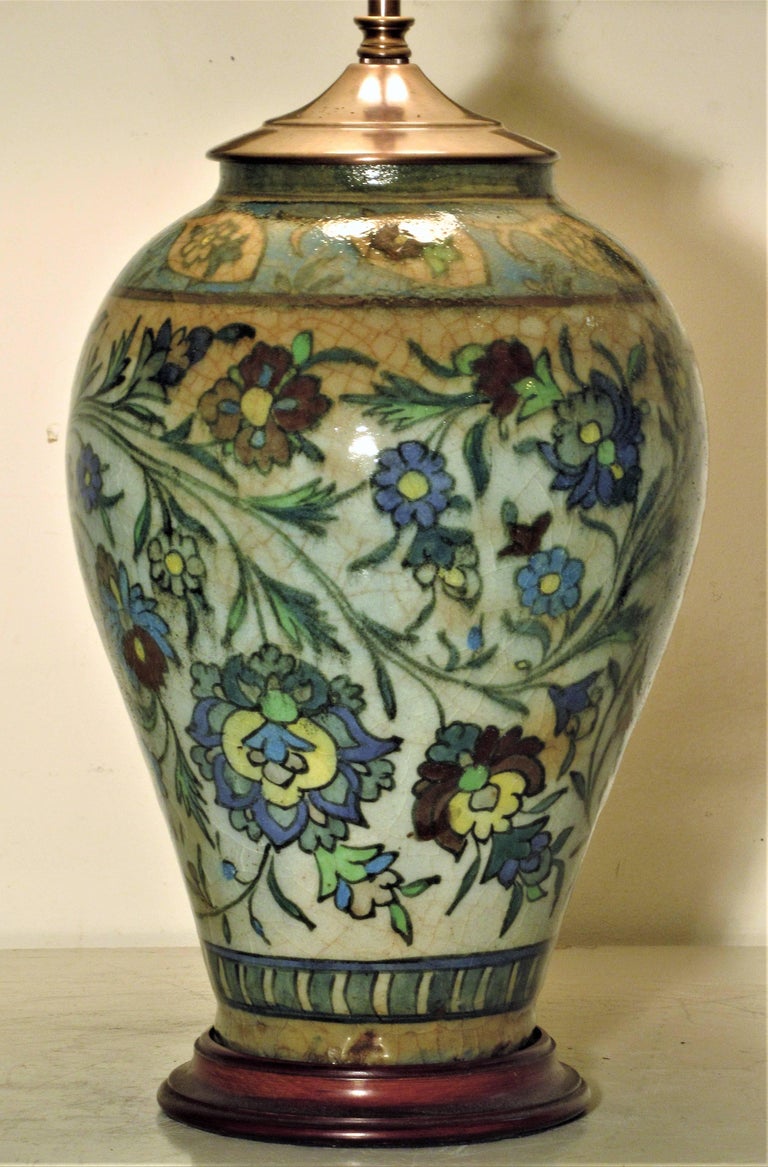 Big Antique Middle Eastern Islamic Pottery Lamp at 1stDibs | middle ...