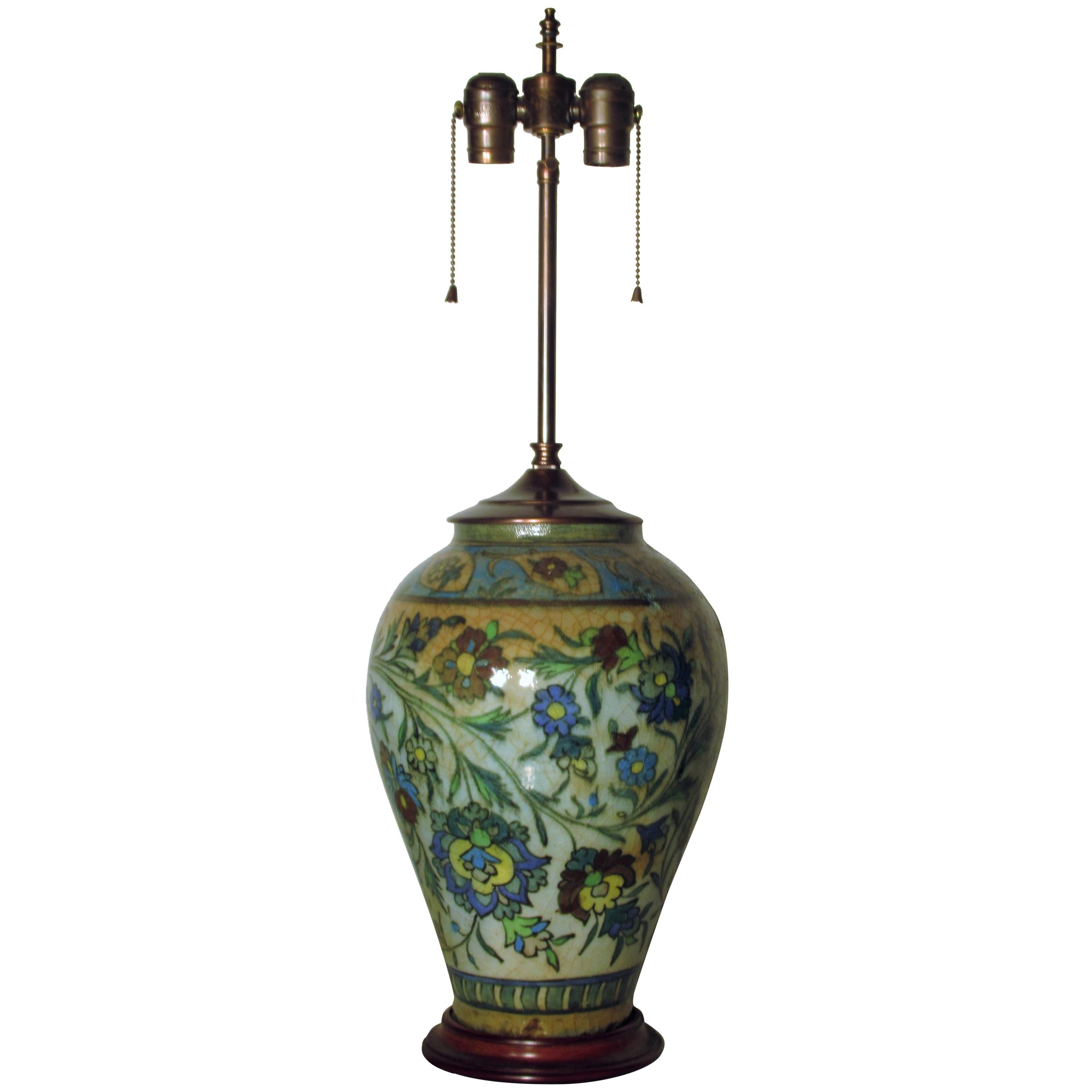 Big Antique Middle Eastern Islamic Pottery Lamp at 1stDibs | middle ...