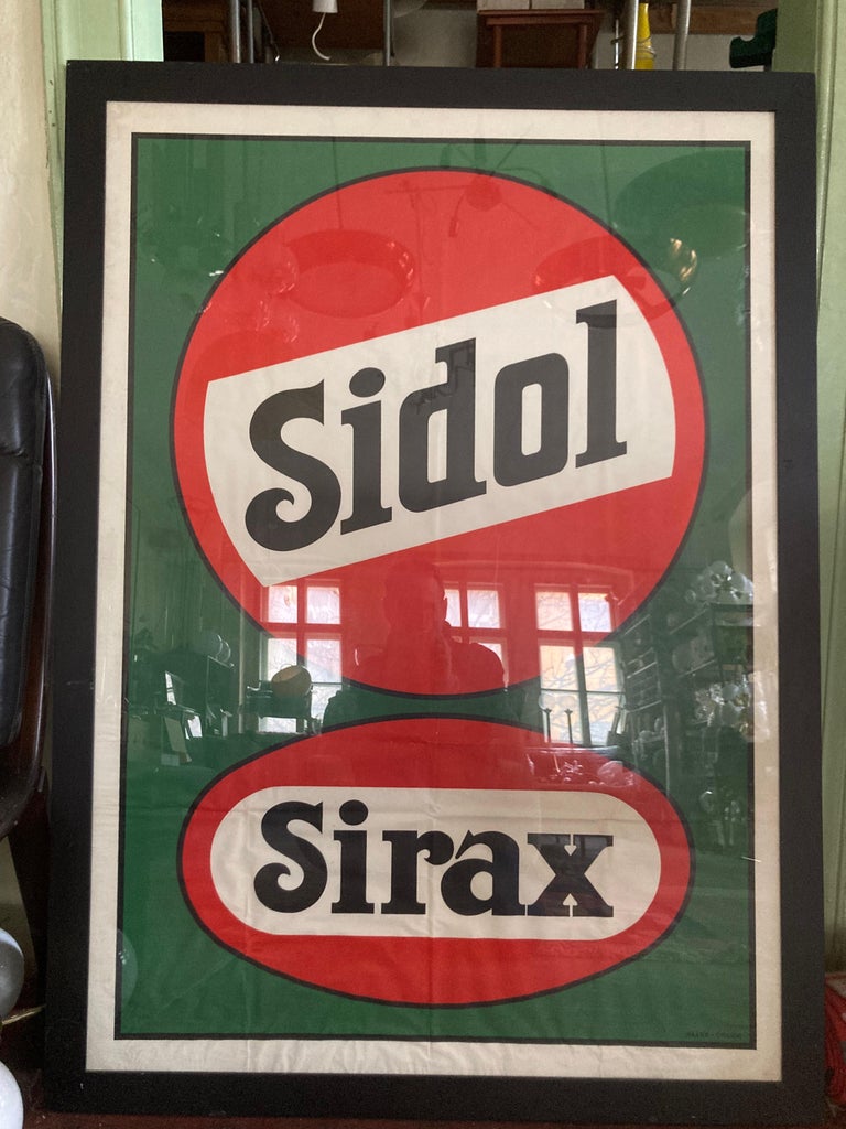 BIG Art Deco Original Advertising Promotional Poster SIDOL - 1930s For ...