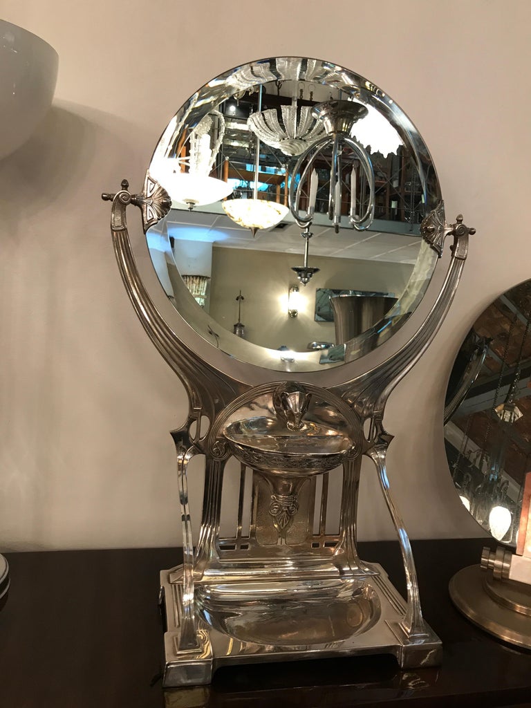 Big Bear Mirror Sign, WMF, Year, 1910, Jugendstil, Art Nouveau, Liberty, German For Sale at 1stDibs