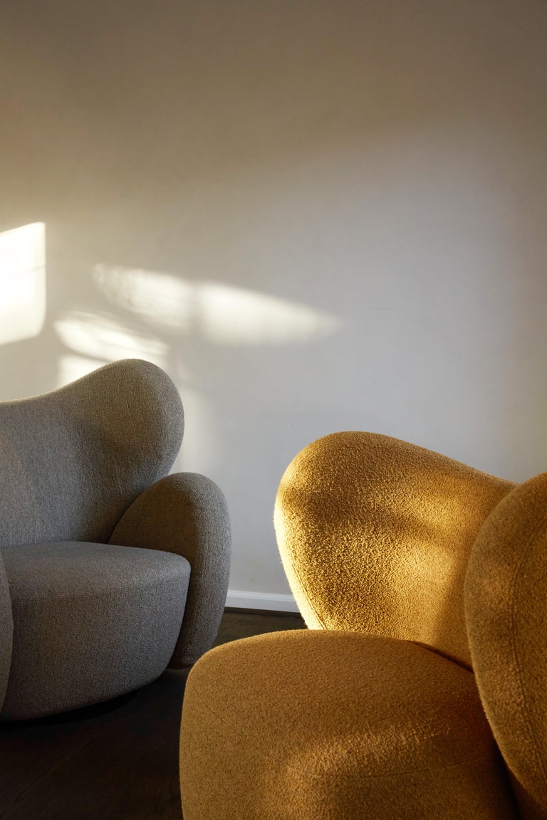 'Big Big Chair' Armchair by Norr11, Barnum Bouclé, Sand For Sale at 1stDibs