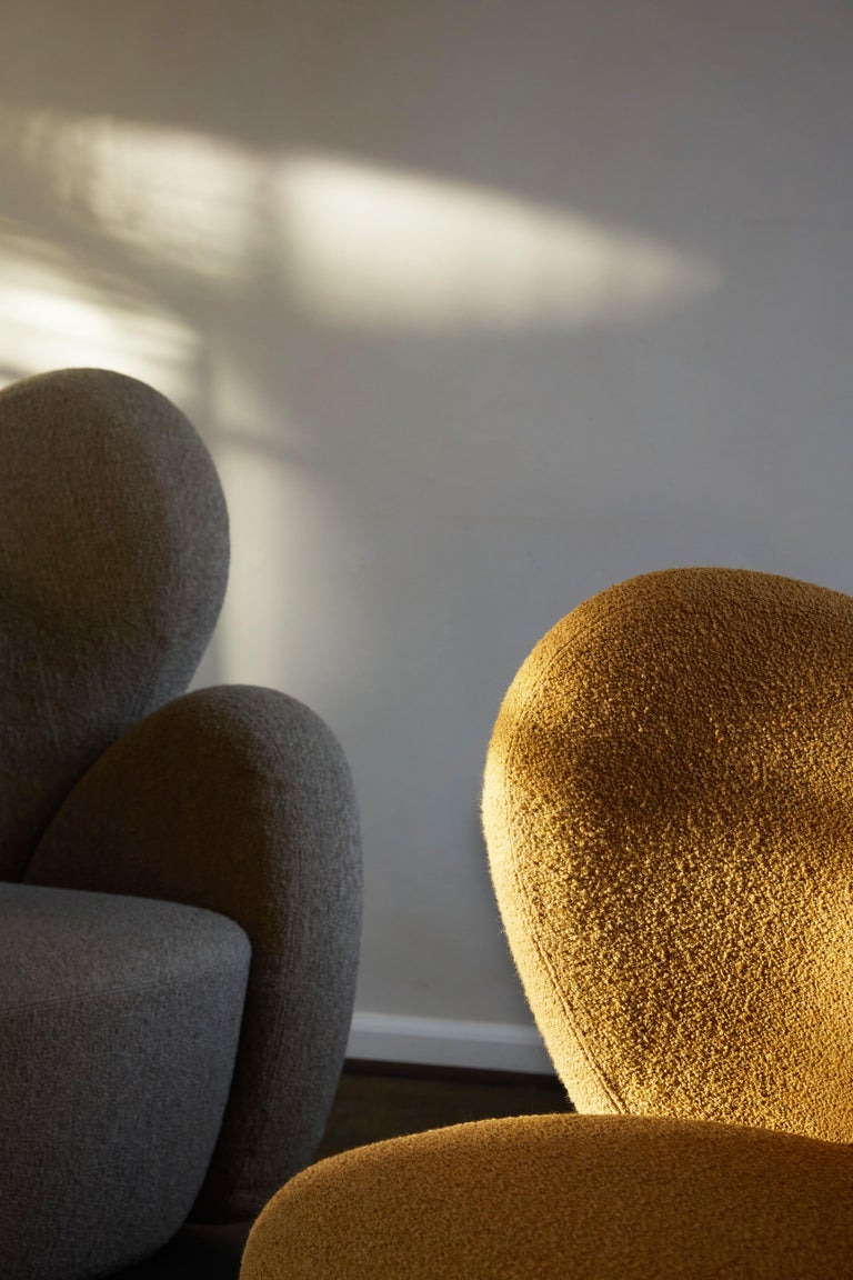 'Big Big Chair' Armchair by Norr11, Barnum Bouclé, White For Sale at ...