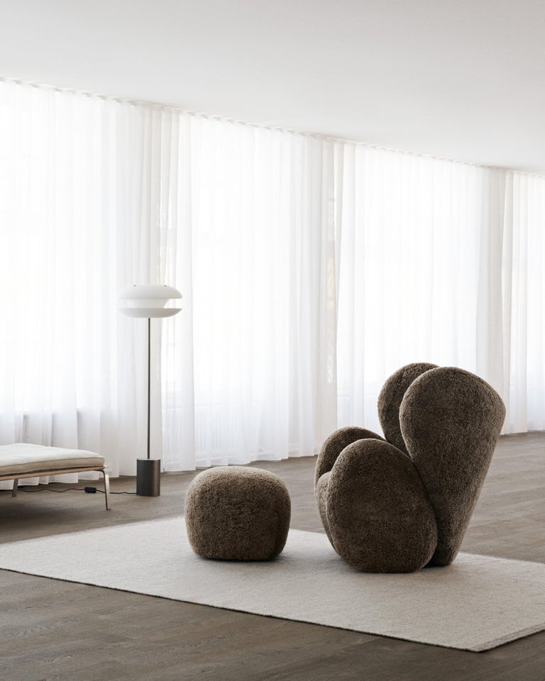 'Big Big Chair' Armchair in Sheepskin by Norr11 For Sale at 1stDibs